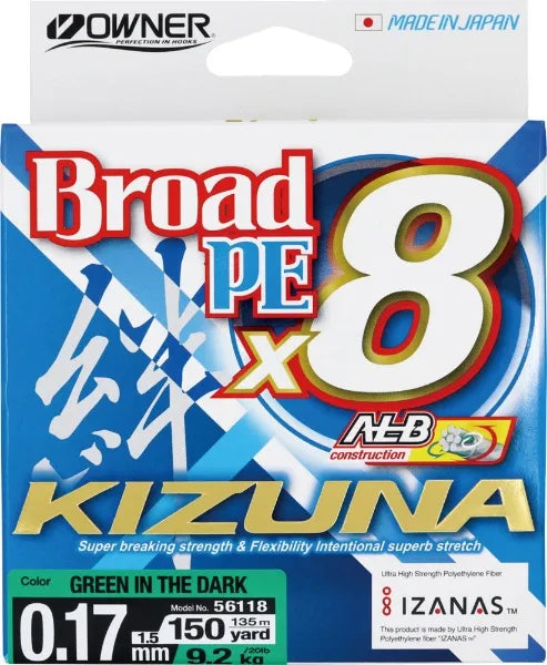 Owner Kizuna PE Braid Dark Green 150 yds – advancedpredatorproducts